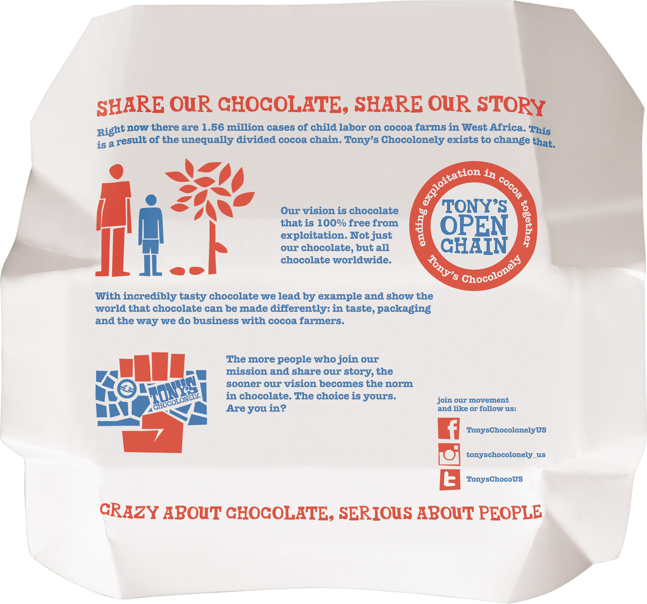 milk chocolate 32% – Tony’s Chocolonely United States
