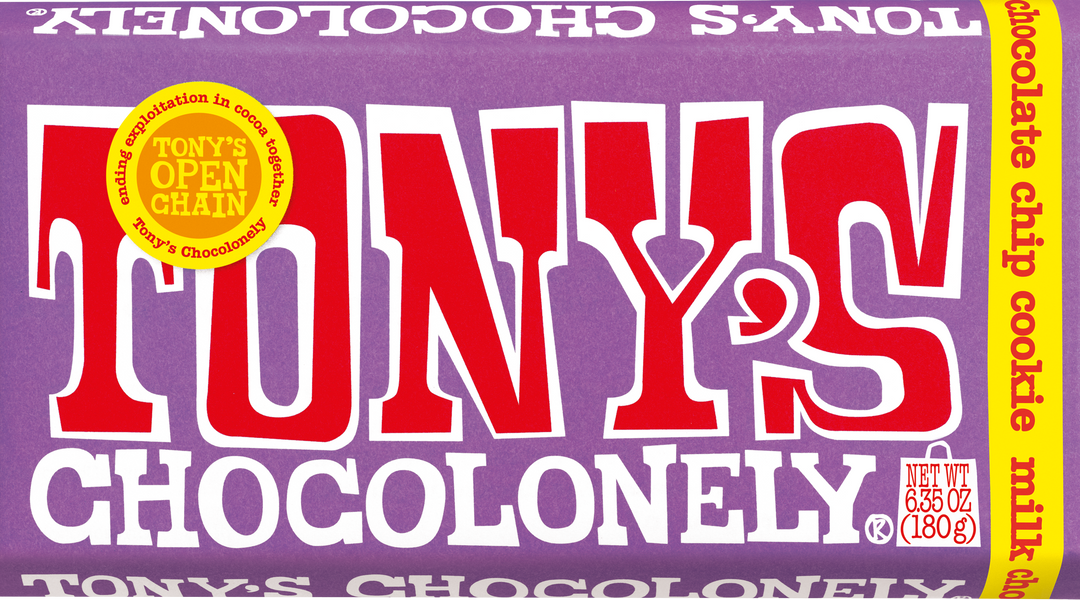 milk chocolate with chocolate chip cookie – Tony’s Chocolonely United ...